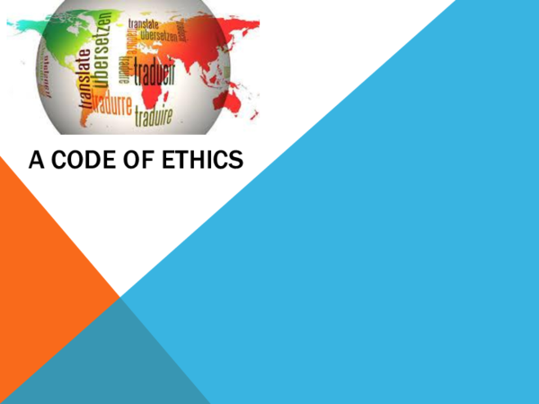 (PPT) Code of ethics - presentation