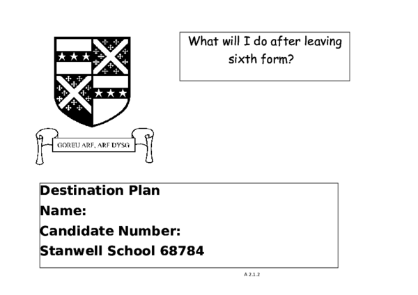 (DOC) What will I do after leaving sixth form