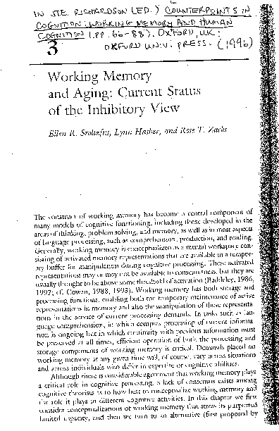 (PDF) Working Memory and Human Cognition