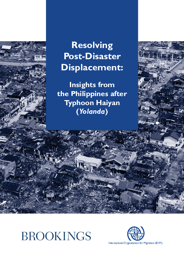 (PDF) Resolving Post- Disaster Displacement: Insights from the ...