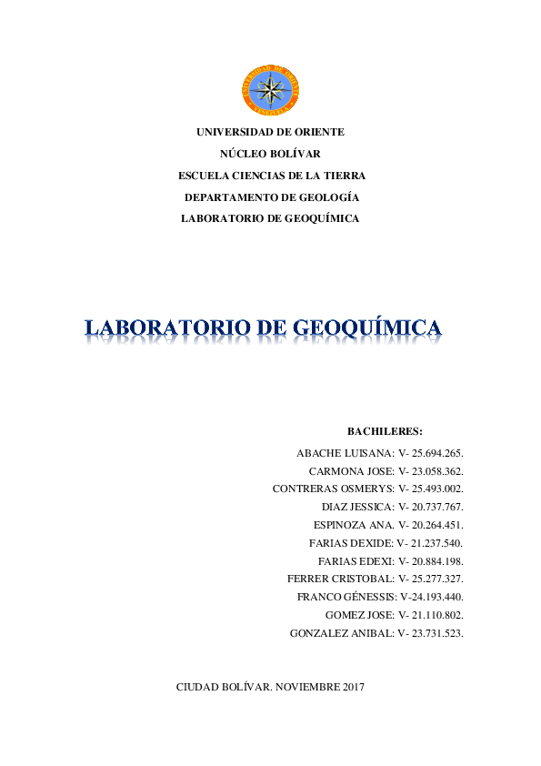 (DOC) UNIVERSIDAD DE ORIENTE NÚCLEO BOLÍVAR ESCUELA CIENCIAS DE LA ...