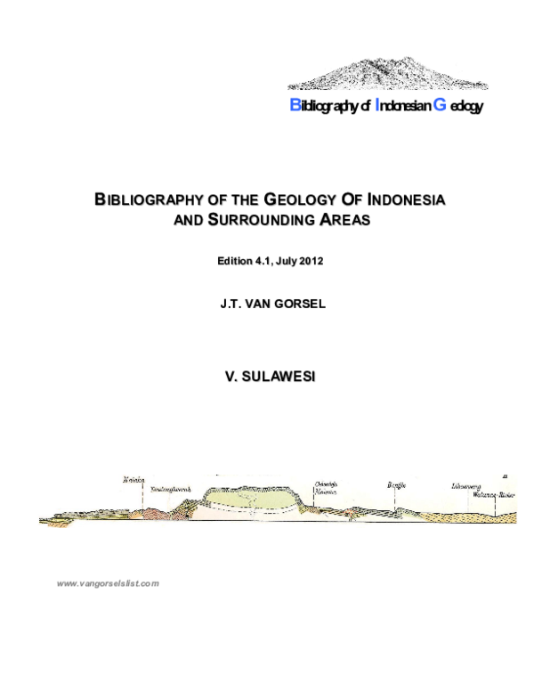 (PDF) BIG_V_Sulawesi.pdf 4 4 Bibliography of Indonesian Geology