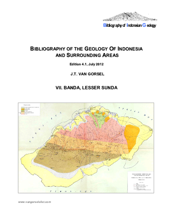 (PDF) BIG_VII_Banda_Lesser_Sunda.pdf 4 4 Bibliography of Indonesian Geology