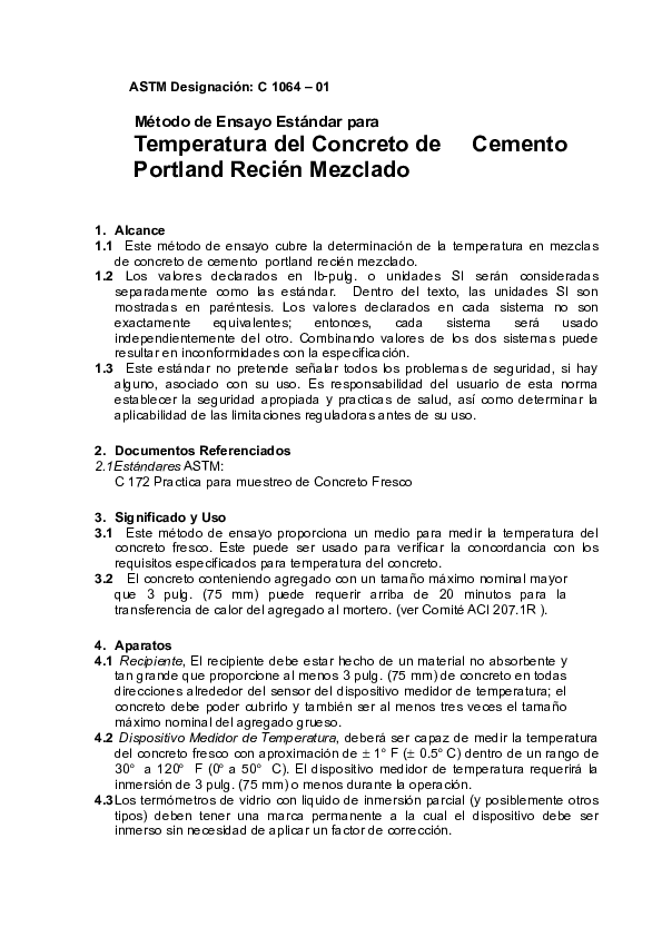 (DOC) ASTM C 1064 - 01.doc