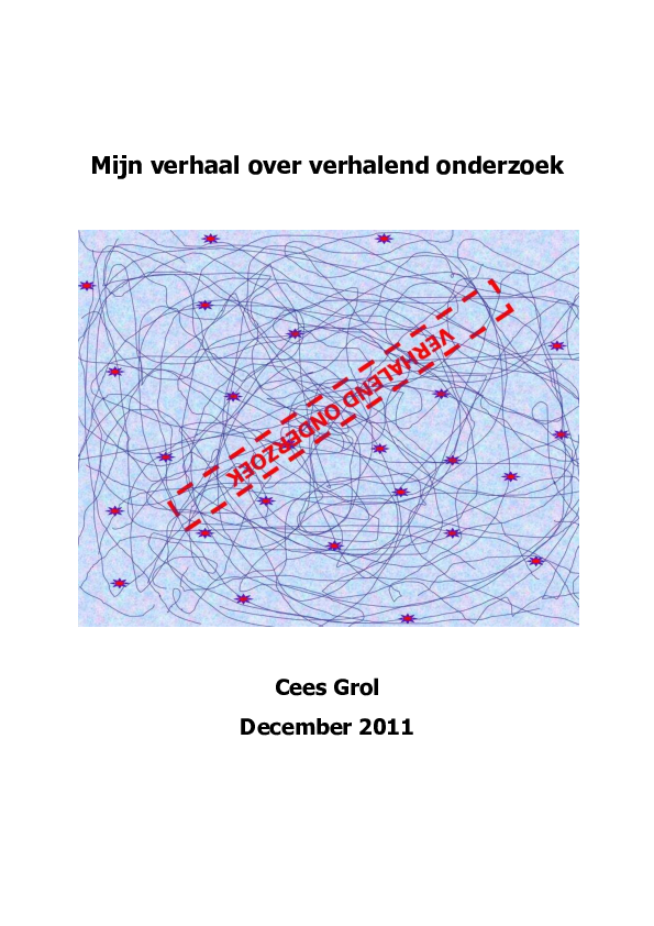 (PDF) Mijn verhaal over verhalend onderzoek
