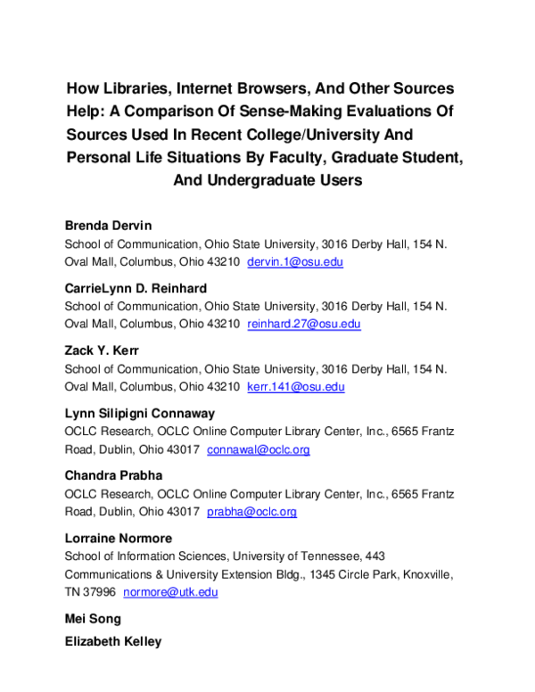 (PDF) How libraries, internet browsers, and other sources help: A ...