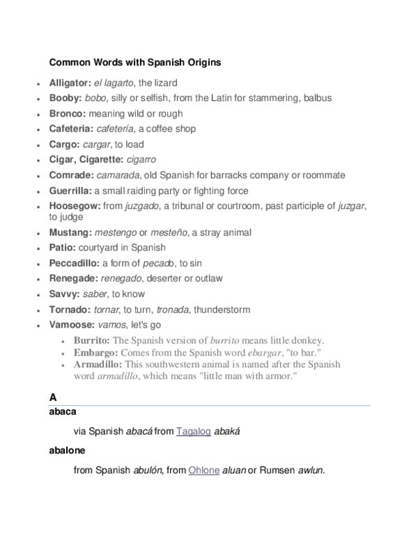 (DOC) English-spanish words.docx