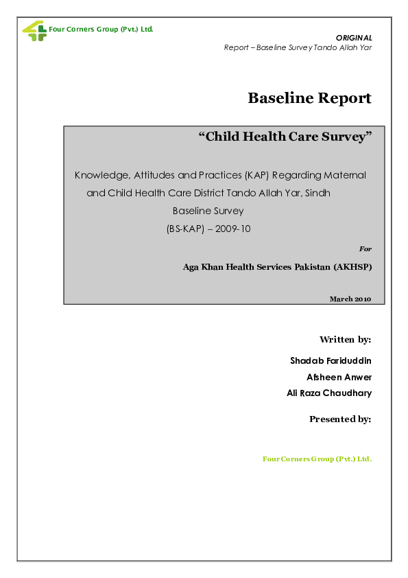 (PDF) Knowledge, Attitudes and Practices (KAP) Survey and Anthropometry ...