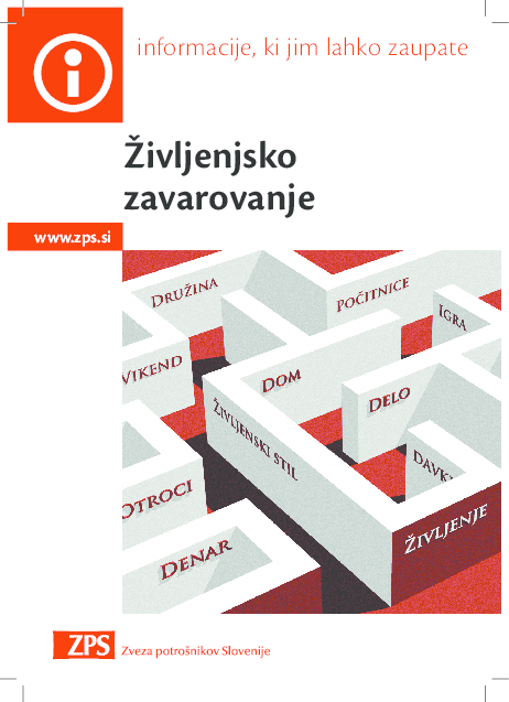 (PDF) Življenjsko zavarovanje - smernice Zveze potrošnikov Slovenije