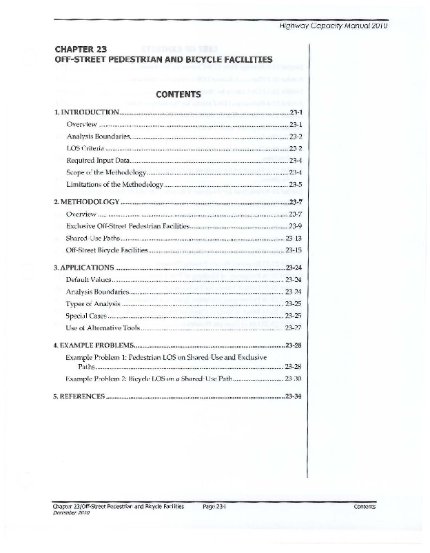 (PDF) Highway Capacity Manual 20 I 0 CHAPTER 23 OFF-STREET PEDESTRIAN ...