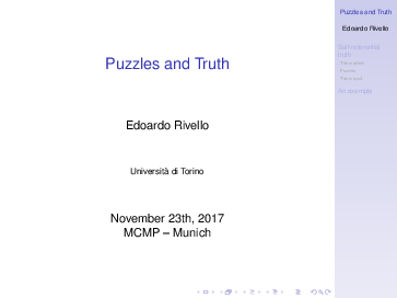 (PDF) Puzzles and Truth