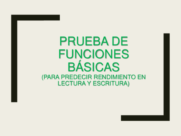 (PPT) PRUEBA DE FUNCIONES BASICAS