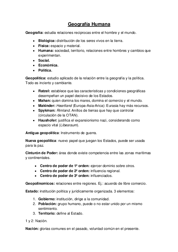 (DOC) Geografia Humana