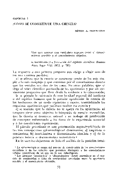 (PDF) CÓMO SE CONSTITUYE UNA CIENCIA