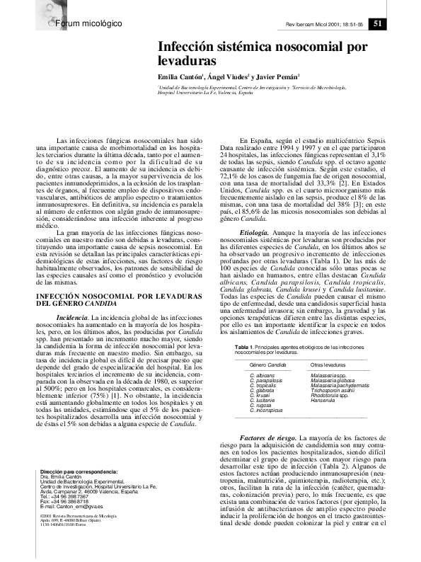 (PDF) Infecci n sist mica nosocomial por