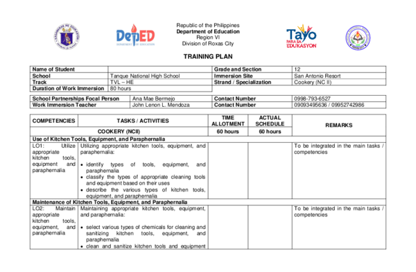(DOC) TRAINING PLAN COOKERY.docx