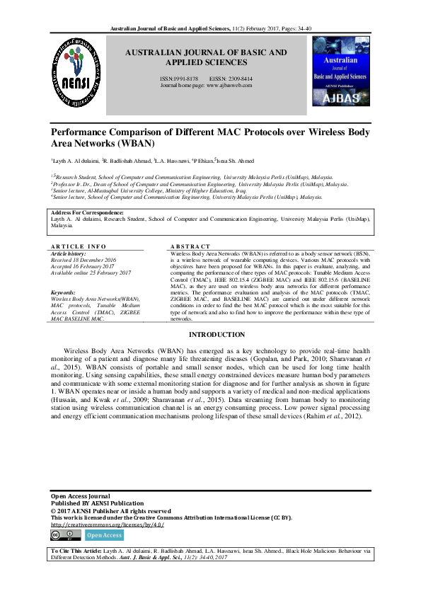 Pdf Performance Comparison Of Different Mac Protocols Over Wireless