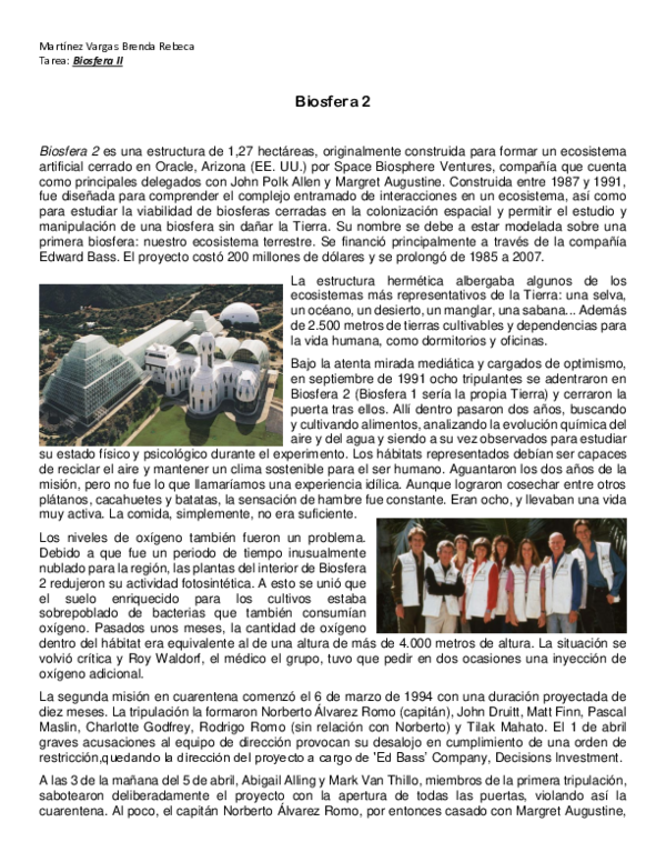 (DOC) Biosfera 2