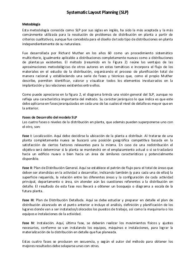 (PDF) Systematic Layout Planning (SLP