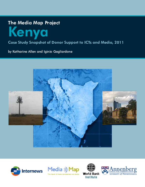 (PDF) The Media Map Project Kenya Case Study Snapshot of Donor Support ...