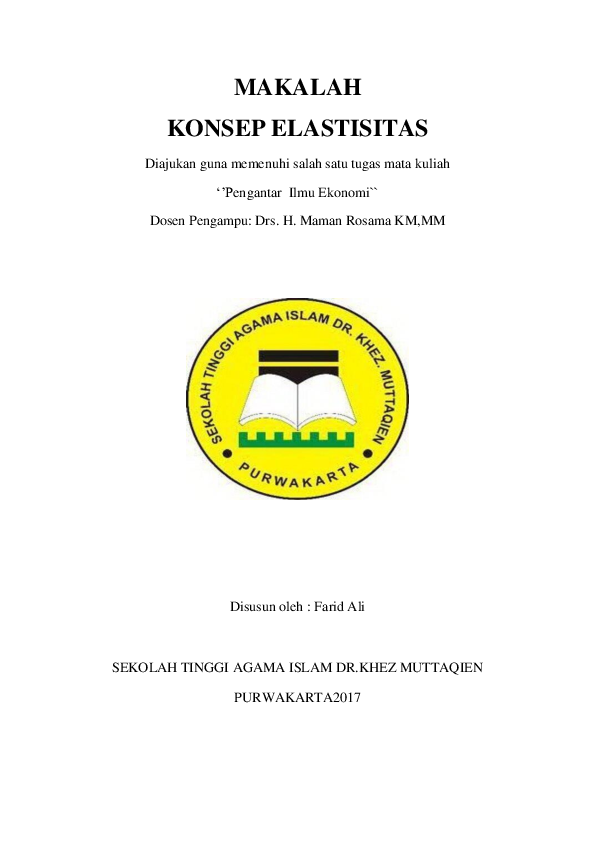 (DOC) Makalah konsep elastisitas