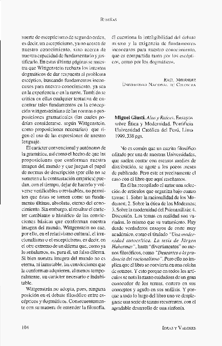 (PDF) Miguel Giusti. Alas y raíces. ensayos sobre ética y modernidad ...