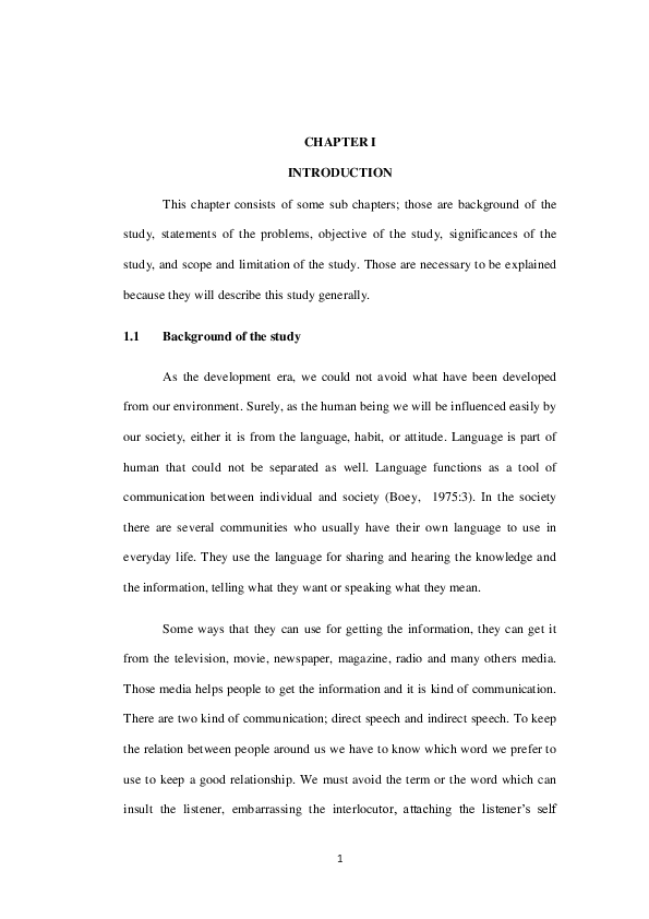 (DOC) Background of the study