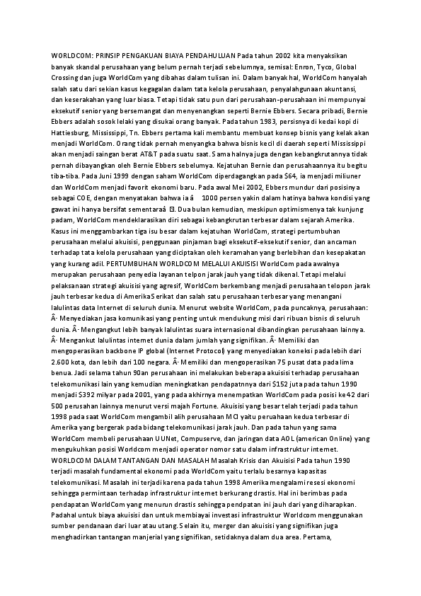 (DOC) KASUS WORDCOM