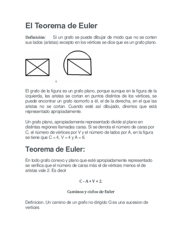 (DOC) El Teorema de Euler