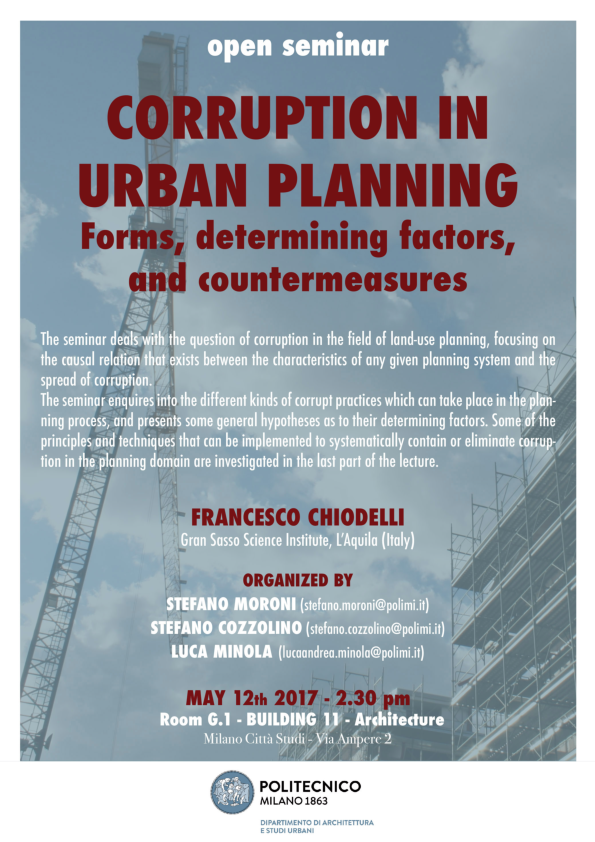 (PDF) CORRUPTION IN URBAN PLANNING