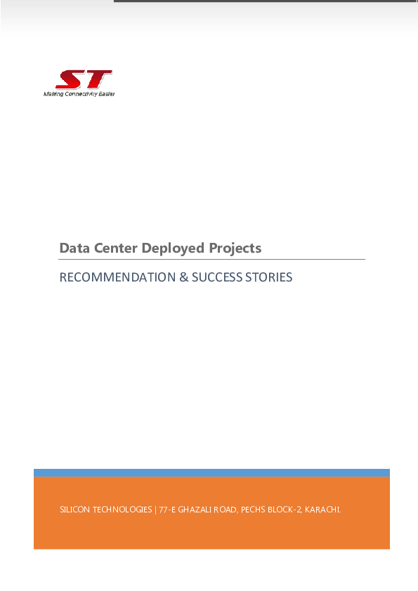 Pdf Data Center Deployed Projects