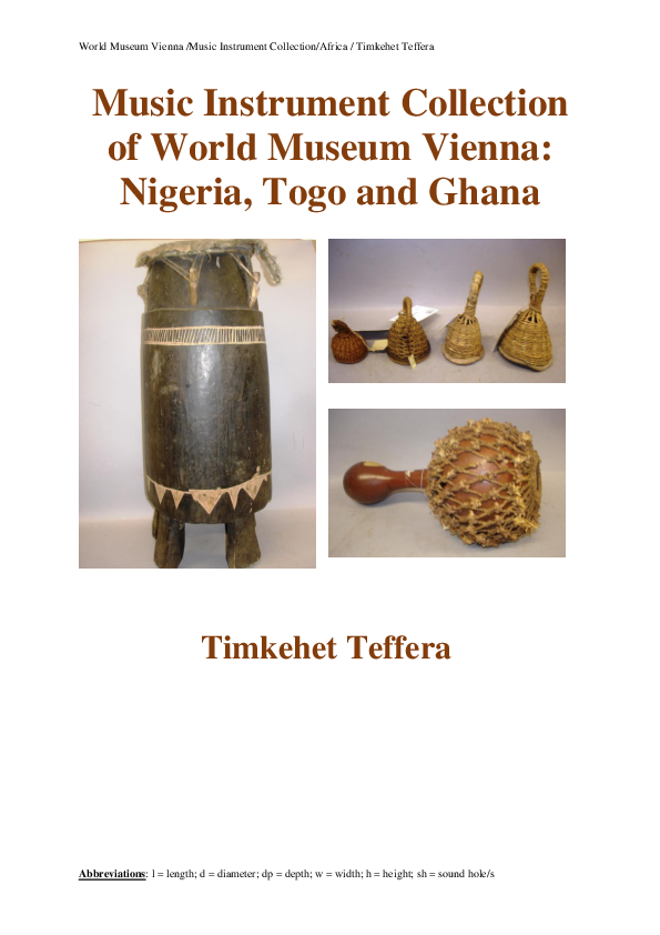 (PDF) Timkehet Teffera (2017). Music Instrument Collection of World ...