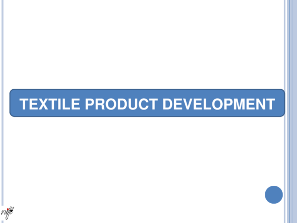 (PDF) TEXTILE PRODUCT DEVELOPMENT