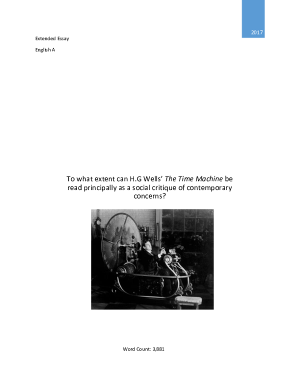 (DOC) EE English Lit HG Wells Time Machine.docx
