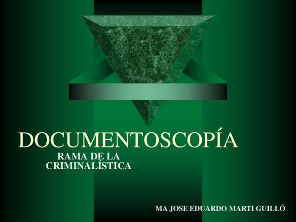 (PDF) DOCUMENTOSCOPÍA RAMA DE LA CRIMINALÍSTICA