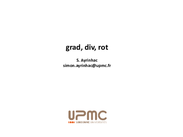 (PDF) grad, div, rot