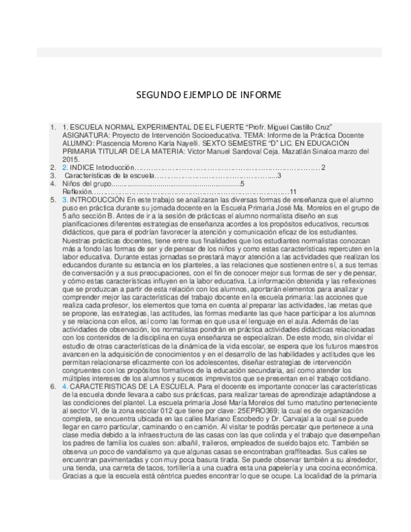 (DOC) SEGUNDO EJEMPLO DE INFORME