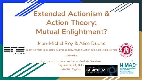 (PDF) Extended Actionism & Action Theory: Mutual Enlightment