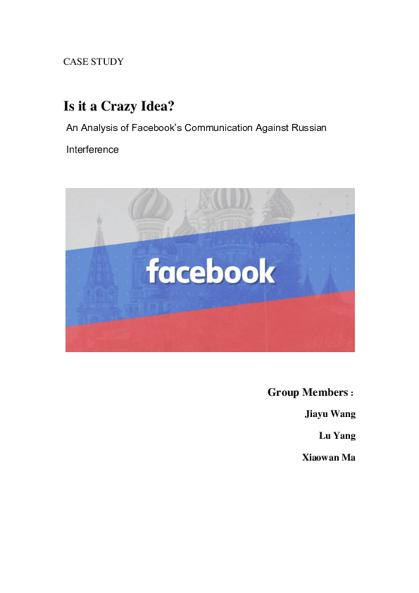 (DOC) Facebook case study