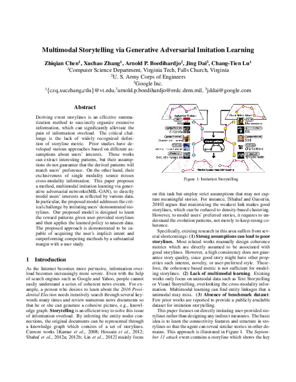 (PDF) Multimodal Storytelling via Generative Adversarial Imitation Learning