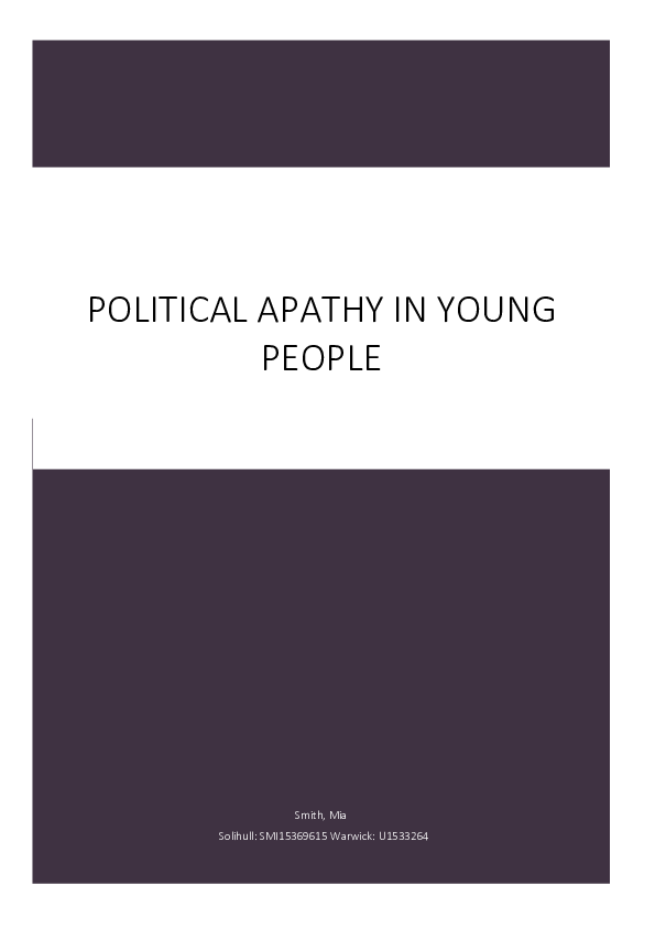 (DOC) Political Apathy in Young People