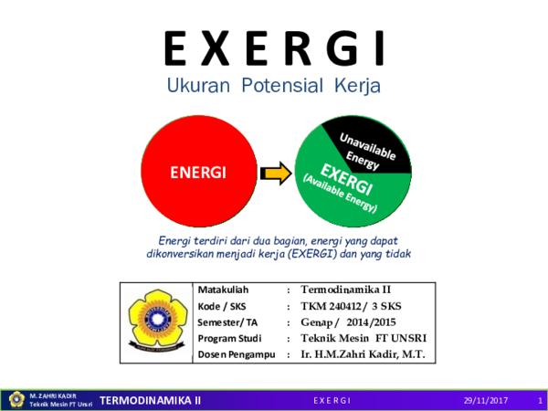 (PPT) exergi system