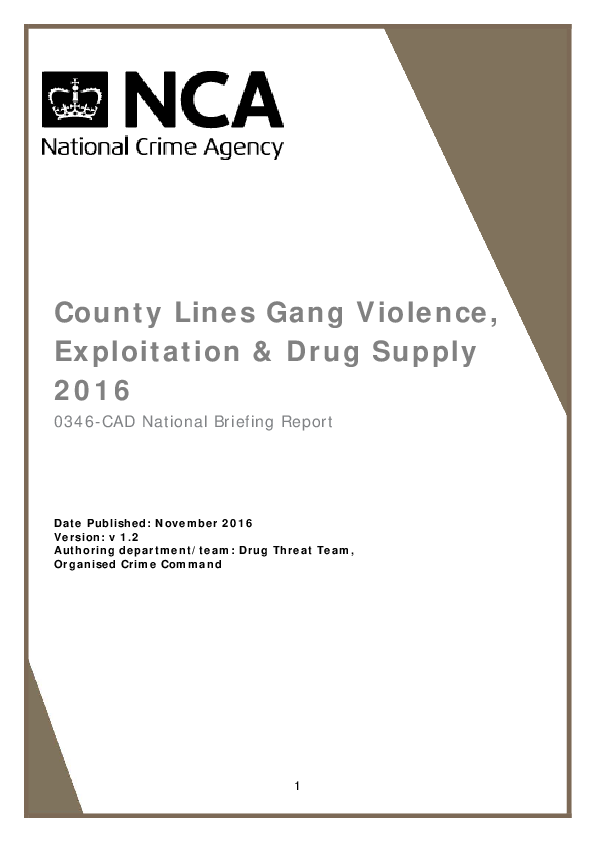 (PDF) County Lines Gang Violence, Exploitation & Drug Supply 2016 0346 ...
