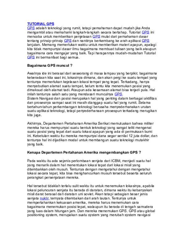 (DOC) TUTORIAL GPS | Larry Vatha - Academia.edu