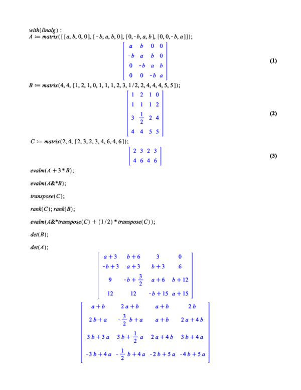 Pdf Gaussian Elimination Using Maple
