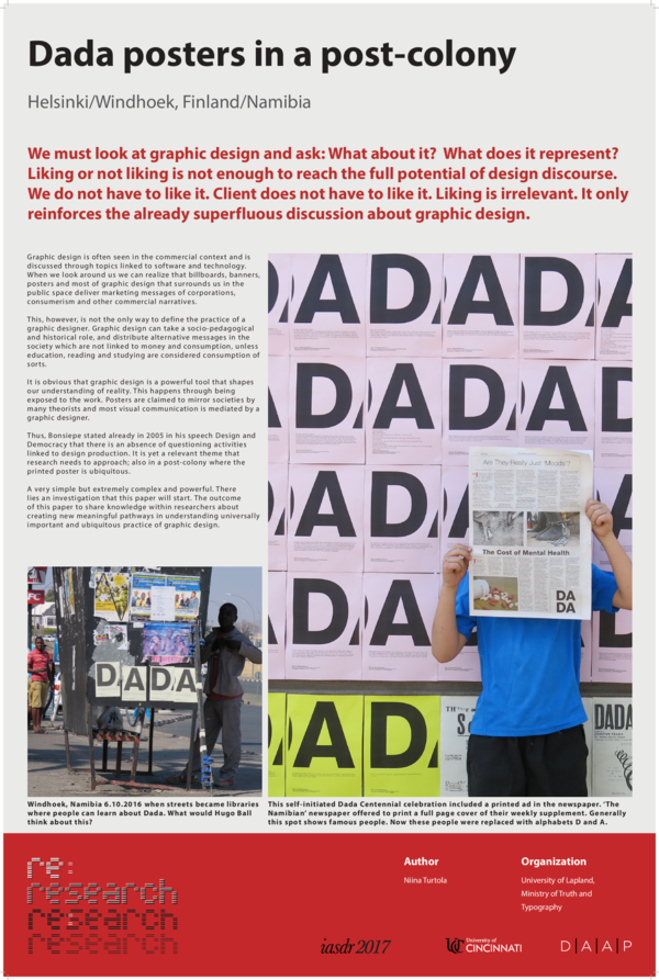 (PDF) Dada posters in a post-colony // Academic poster