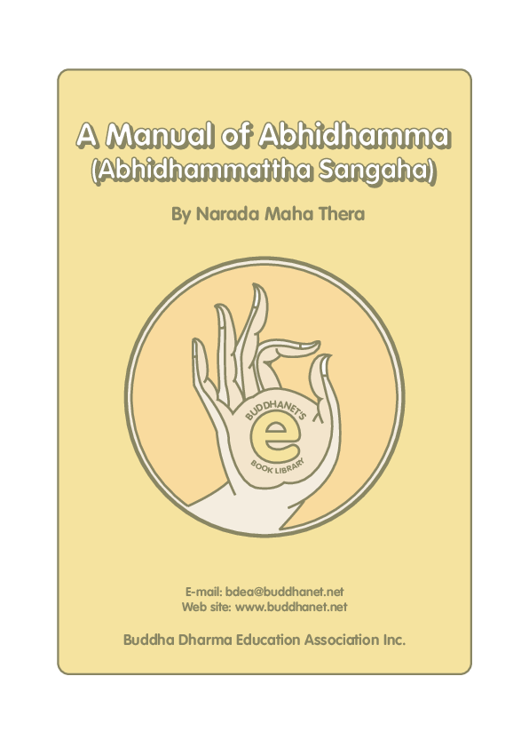 (PDF) Buddha Dharma Education Association Inc. A Manual of Abhidhamma A ...