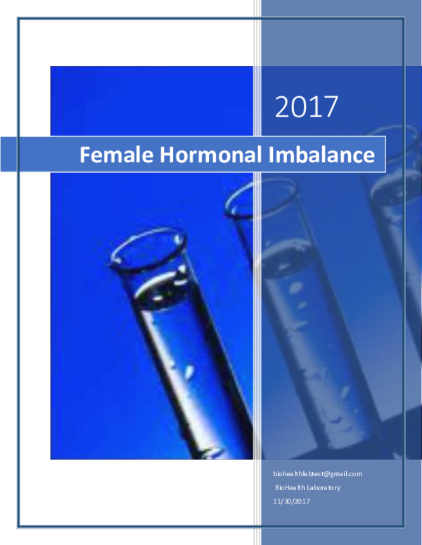 (PDF) Female Hormonal Imbalance | BioHealth Laboratory - Academia.edu