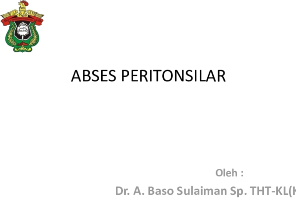 (PPT) Abses Peritonsilar by dr