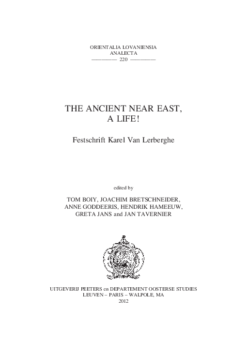 (PDF) V. Van der Stede, De l’usage des figurines et statuettes ...